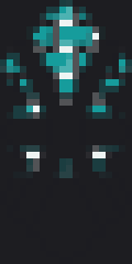Cyan terracotta Minecraft Banner