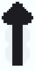 Up Arrow White Minecraft Banner