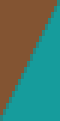 Brown vs Cyan Minecraft Banner Minecraft Banner