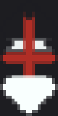 Intertwined Leviathan's Cross and Inverted Cross Minecraft Banner
