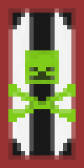 Toxic Skeleton Minecraft Banner