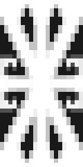 Black and white Banner Minecraft Banner