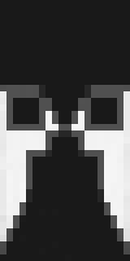 Skull Mustache Man Minecraft Banner