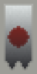 Japan flag tattered put on stone Minecraft Banner