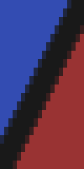 Red vs Blue Minecraft Banner