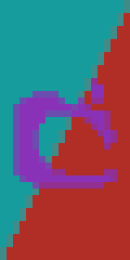 Red Cyan Purple Cape Minecraft Banner