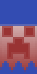 creeper in blood Minecraft Banner