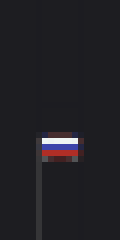 Minimalist russia flag on flagpole Minecraft Banner