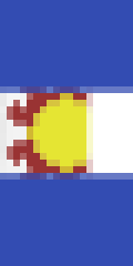 Colorado State Flag Minecraft Banner