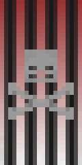 Weird Skeleton Behind Bars Minecraft Banner