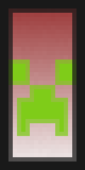 Red Creeper Picture Minecraft Banner