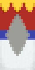 Vertical Serbian Flag Minecraft Banner