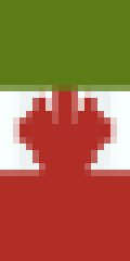 Flag of Iran Minecraft Banner