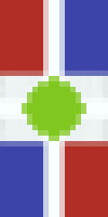 Dominican Republic Minecraft Banner