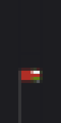 Minimalist Oman Flag on Flagpole Minecraft Banner