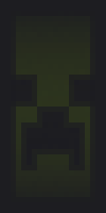 Creeper in the dark Minecraft Banner