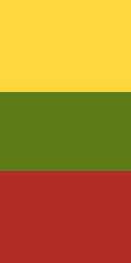 Lithuania Horizontal Minecraft Banner