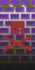 Marval's red skull Minecraft Banner