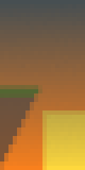 Sunset over a cliff Minecraft Banner
