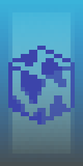Banner bloco azul Minecraft Banner
