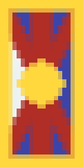 Tibet Flag (Border) Minecraft Banner