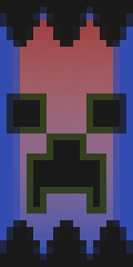 Creeper face Minecraft Banner