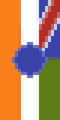 New Indian Flag with Union Jack Minecraft Banner