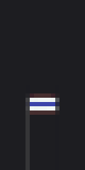 Minimalist thailand flag on flagpole Minecraft Banner