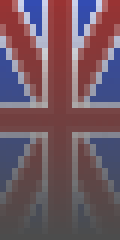 Faded Union Jack Minecraft Banner