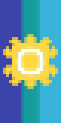 Cooler flag of Atlantis Minecraft Banner