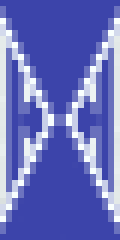 Simple Blue Chevrons Geometric Minecraft Banner