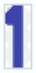 Playing Card Blue 1 Minecraft Banner