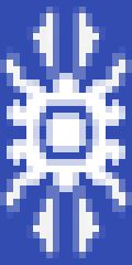 Cool Blue Banner Shield Compatable Minecraft Banner