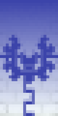 Blue Dragon on White Minecraft Banner