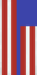 Blue Line American Flag Minecraft Banner
