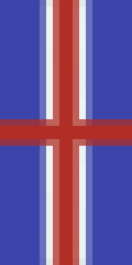 Iceland Flag Banner Minecraft Banner
