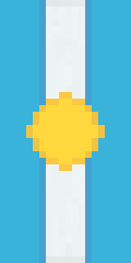 Argentina Flag Minecraft Banner