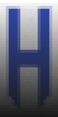 H letter Minecraft Banner