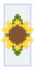 Sunflower Minecraft Banner