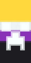 Non-binary Creeper Minecraft Banner