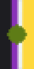 Enby flag horizontal Minecraft Banner