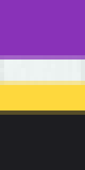 Nonbinary flag Minecraft Banner