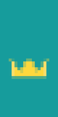 Cyan Crown Minecraft Banner