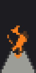 Erupting Volcano Minecraft Banner