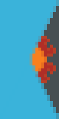 Sideways Volcano Minecraft Banner