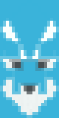 blue fox banner Minecraft Banner