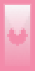 Minecraft Banner Pink Heart Minecraft Banner