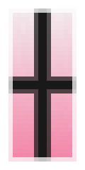 Pink cross Minecraft Banner