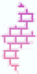 Purple and Pink Brick Wisp Minecraft Banner