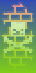 toxic skeleton Minecraft Banner
